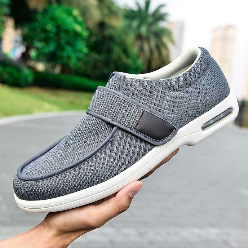 Wide Width Orthopedic Arch Support Diabetic Breathable Shoes Adjustable ...